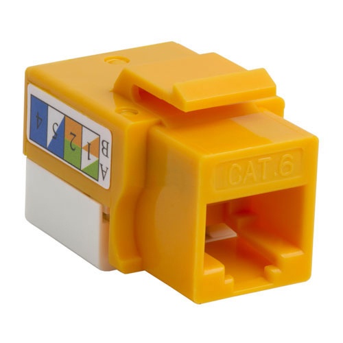 4XEM Jack de Red Cat6 Tipo Keystone, RJ-45, Amarillo | Cyberpuerta.mx