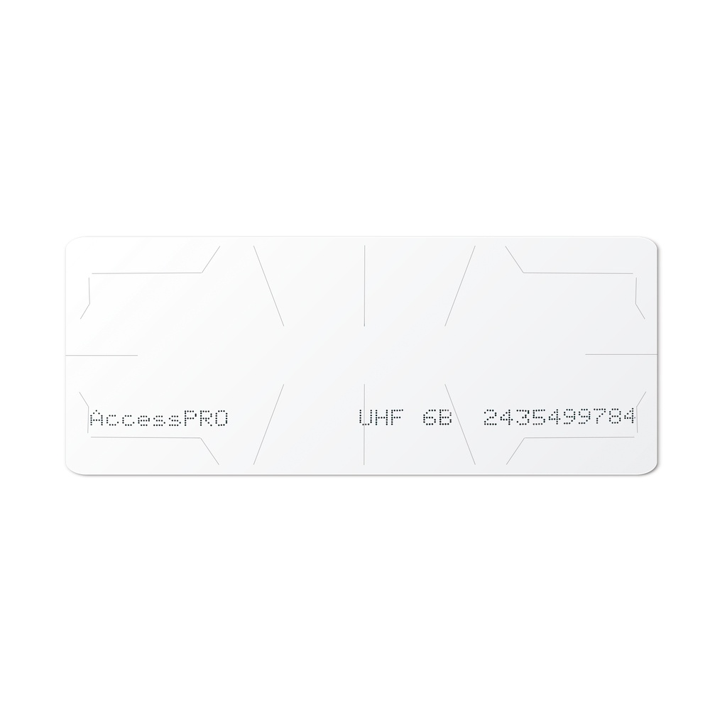 Compra AccessPRO Tag Adherible, 11 x 4.5cm, Blanco ACCESS-TAG-6B ...