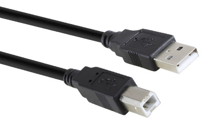 Acteck Cable USB A Macho - USB B Macho, 1.8 Metros, Negro | Cyberpuerta.mx
