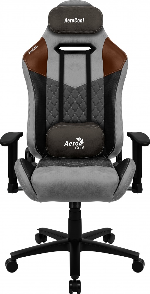 Aerocool Silla Gamer DUKE AeroSuede, hasta 150Kg, Negro/Marrón ...
