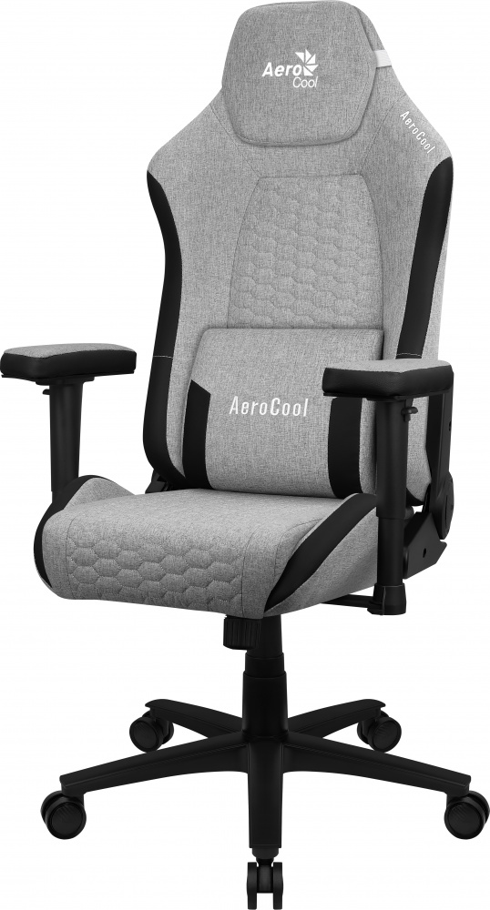 Aerocool Silla Gamer CROWN, hasta 150Kg, Gris/Negro | Cyberpuerta.mx