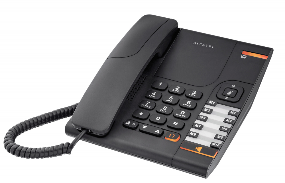 Alcatel Teléfono Alámbrico Temporis 180, Altavoz, Negro | Cyberpuerta.mx