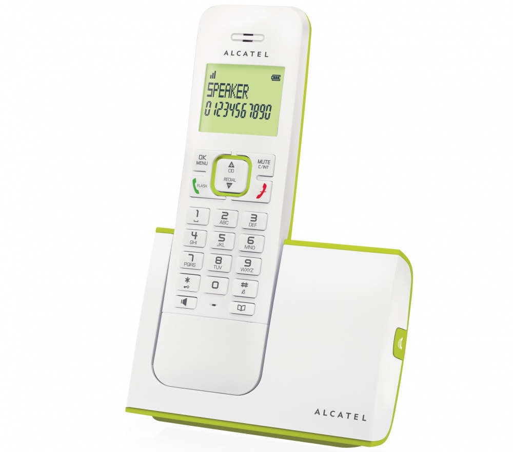 Compra Alcatel Teléfono DECT G280 Duo Inalámbrico Verde/Blanco ...