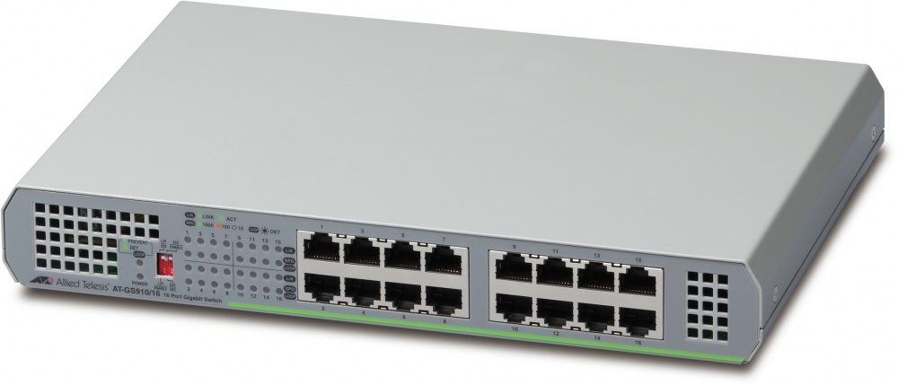 Compra Switch Allied Telesis Gigabit Ethernet 16 Puertos AT-GS910/16-10 | Cyberpuerta.mx