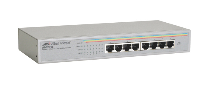 Compra Switch Allied Telesis Fast Ethernet, 8 Puertos, FS708-10 | Cyberpuerta.mx