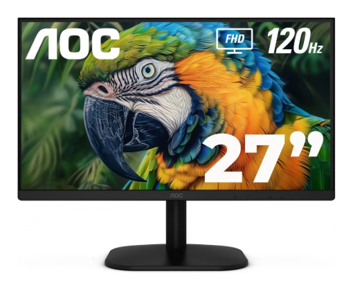 Compra AOC 27B35H3 Monitor 120Hz HDMI Full HD Negro LED | Cyberpuerta.mx