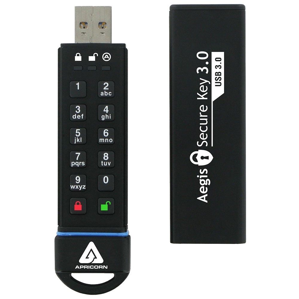 Compra Memoria USB Apricorn Aegis Secure Key 3.0 60GB USB 3.2 Negro ...