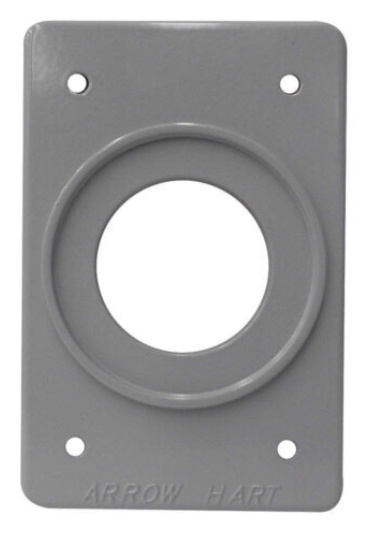 Arrow Hart Placa Tipo Industrial para Pared AH2140, 1 Puerto, Gris ...