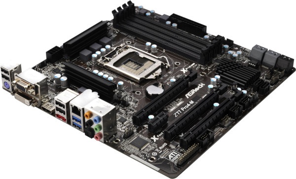 ASRock T. Madre micro ATX Z77 Pro4-M, S-1155, 32GB DDR3 para Core i3 i5 ...