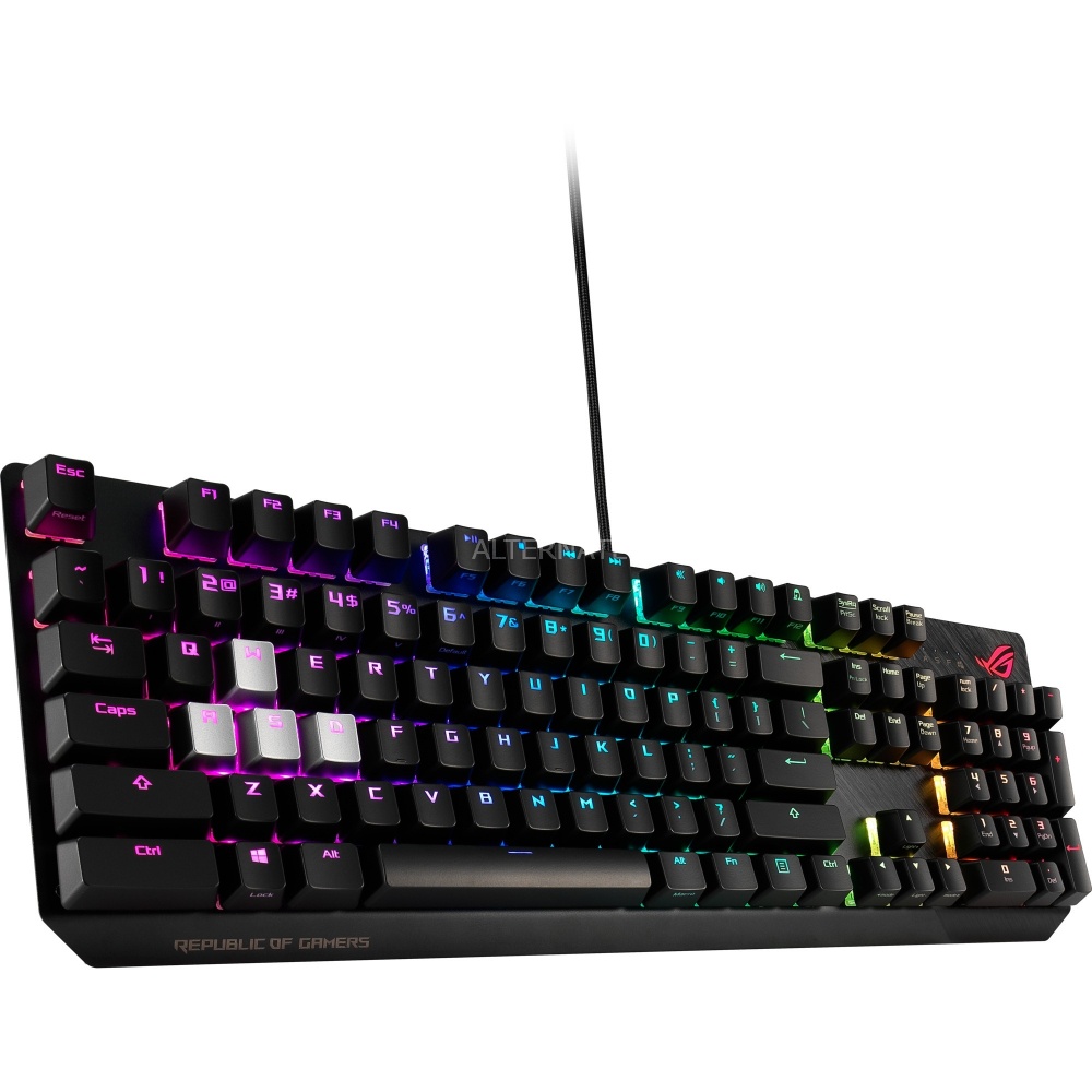 Compra Teclado Gamer ASUS ROG Strix Scope RGB Cherry MX Red 90MP0180 ...