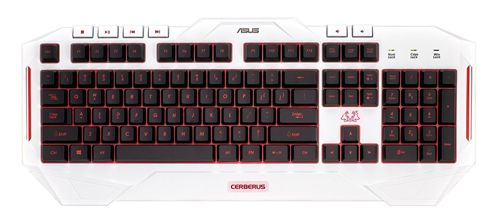 Teclado Gamer ASUS Cerberus Arctic RGB, Alámbrico, Blanco (Inglés ...