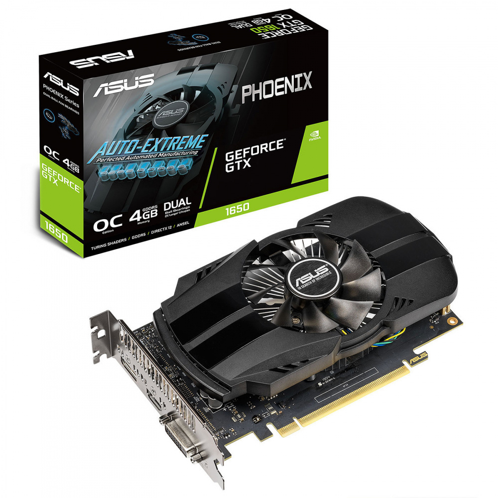 Compra ASUS NVIDIA Phoenix GeForce GTX 1650 OC, 4GB, PH-GTX1650-O4G ...