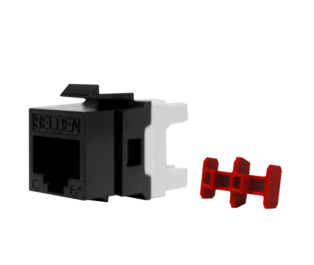 Compra Belden Jack Modular RJ-45 Cat6+ Negro | Cyberpuerta.mx