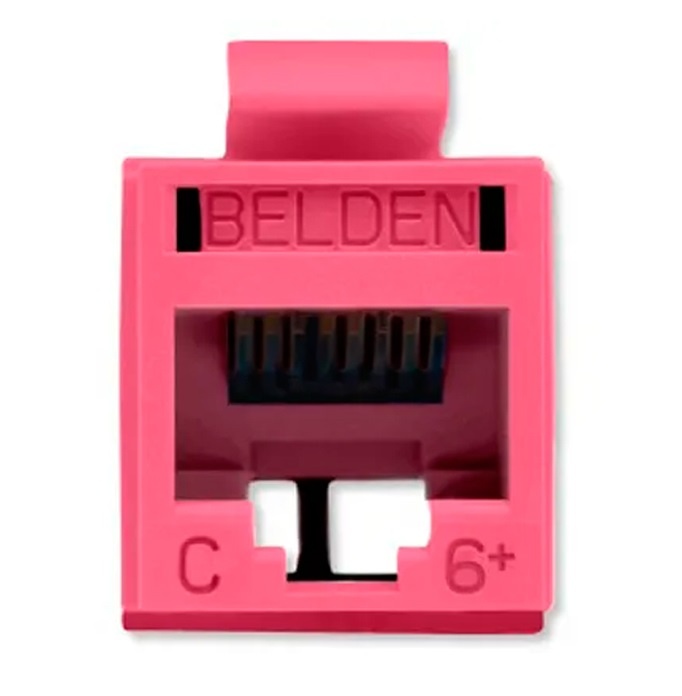 Compra Belden Jack de Red Cat6+ UTP, RJ-45, Rojo, RV6MJKUTR-S1 ...