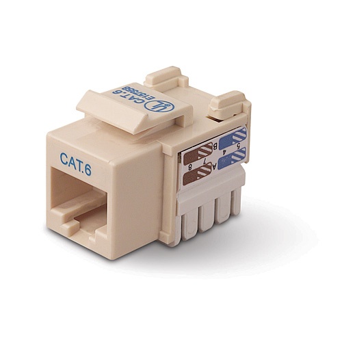 Compra Belkin Jack de Red Cat6 Tipo Keystone, RJ-45, Marfil, R6D026-AB6 ...