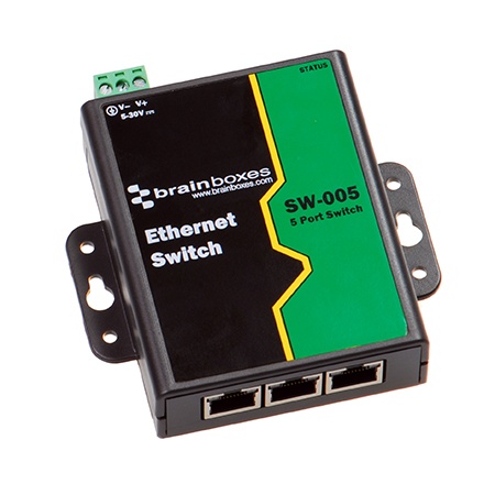 Compra Switch Brainboxes Fast Ethernet, 5 Puertos 10/100Mbps SW-005 ...