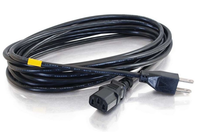 C2G Cable de Poder para Monitor NEMA 5-15 Macho - C13 Acoplador Hembra ...
