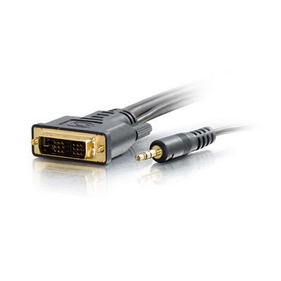Compra C2G Cable DVI-I + 3.5mm Macho - DVI-I + 3.5mm Macho 1.8m Negro 41240 | Cyberpuerta.mx