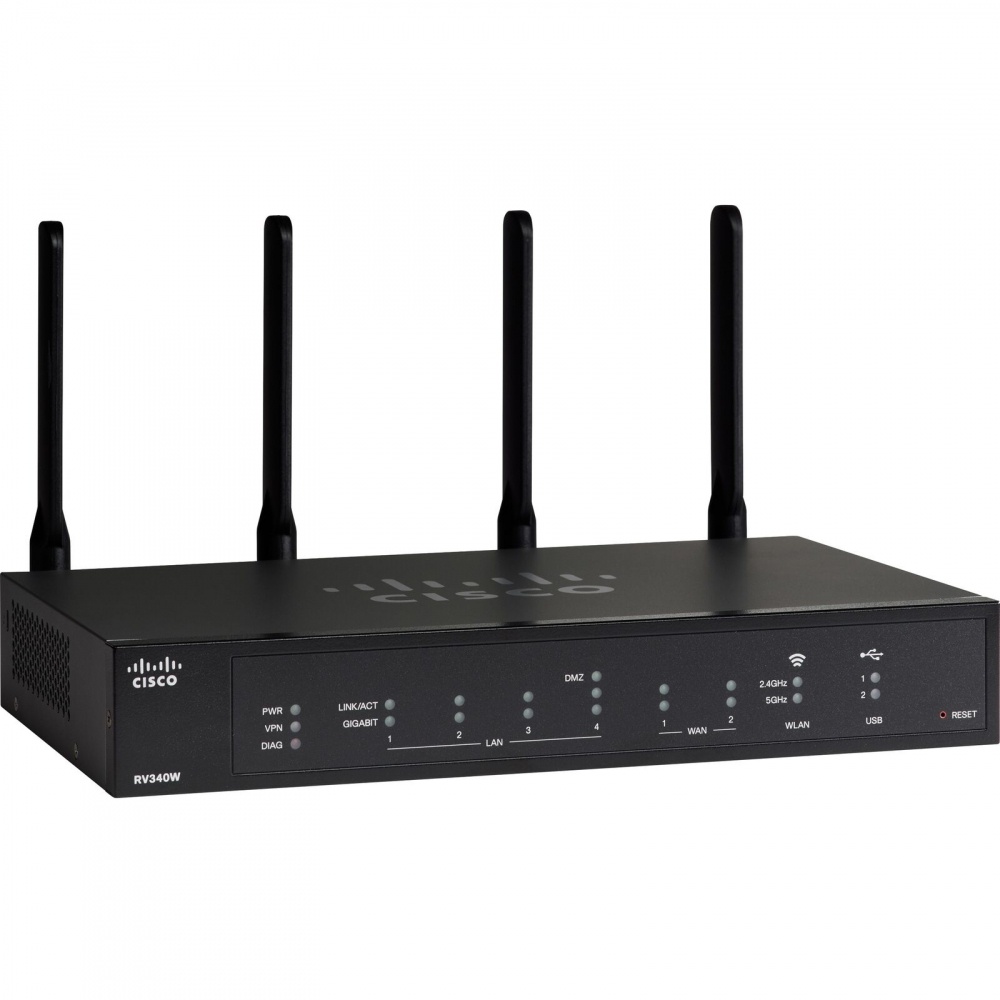 Compra Router Cisco RV340W, Alámbrico, 2700 Mbit/s, 2.4/5GHz, RV340W-A ...