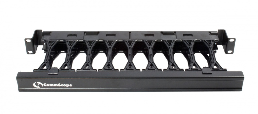 CommScope Organizador de Cables Horizontal 19", 1U, Negro | Cyberpuerta.mx