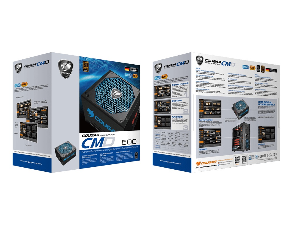 Compra Fuente de Poder Cougar CMD 600 80 PLUS Bronze, 600W, CS-CMD600 ...