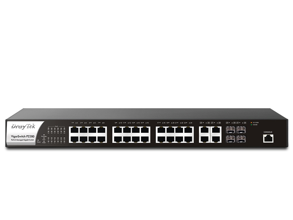 Compra Switch Draytek Gigabit Ethernet 24 Puertos VIGORSWITCH P2280 ...