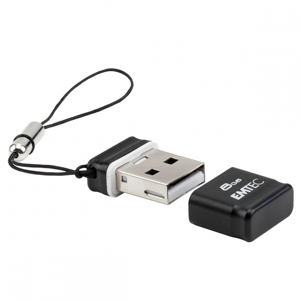 Compra Memoria USB Emtec S100, 8GB, USB 2.0, Negro EKMMD8GS100 ...