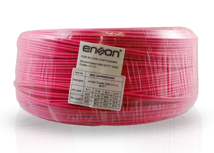 Compra Enson Cable Fibra Óptica Multimodo OM4 200m Rojo ENS-JUMP2000MM4 ...