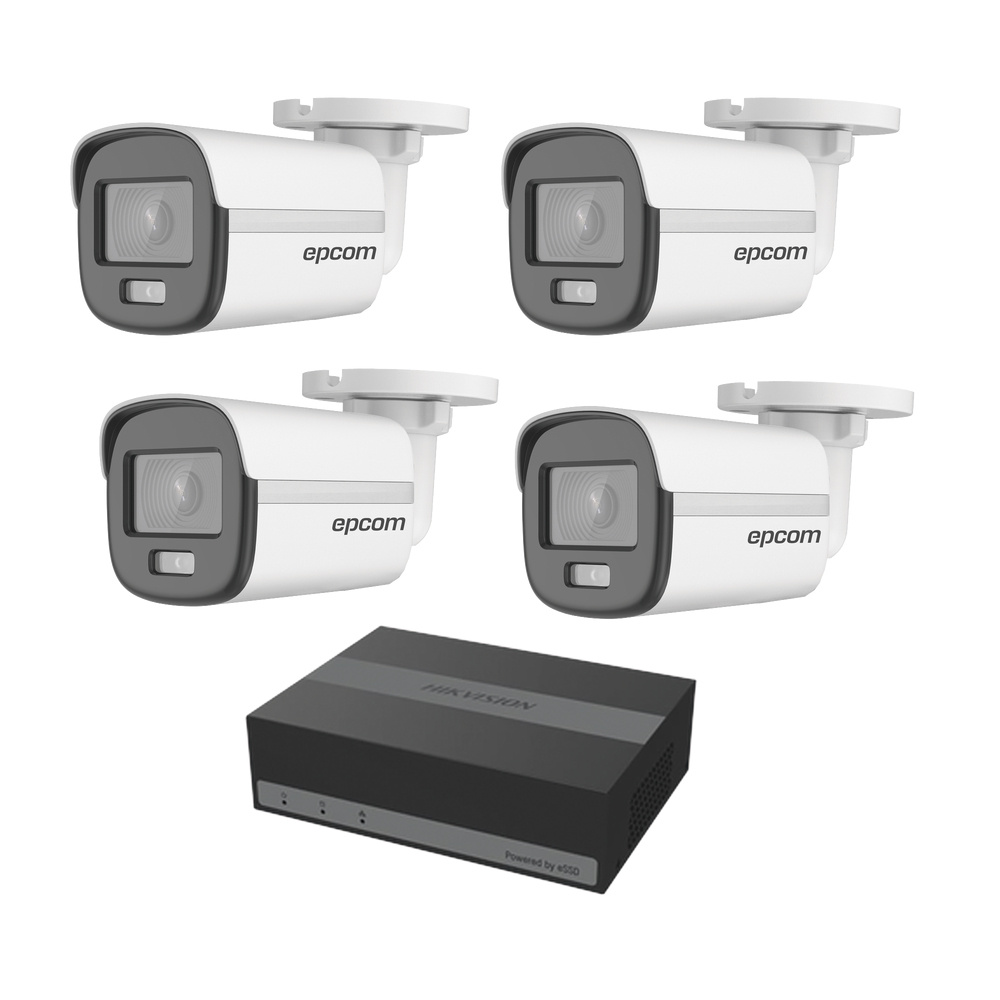 Compra EPCOM Kit de Videovigilancia de 4 Cámaras CCTV Bala, EKIT04CV/A ...