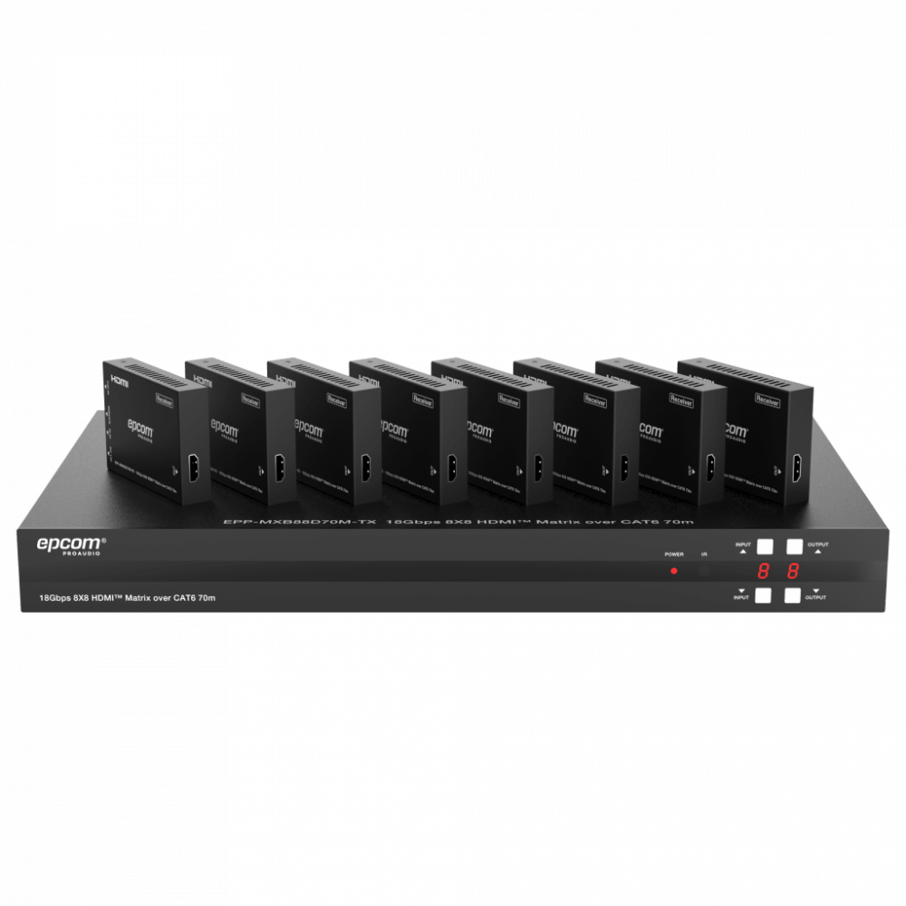 Compra Epcom MXB88D70M Transmisor y Receptor Alámbrico HDMI 70m | Cyberpuerta.mx