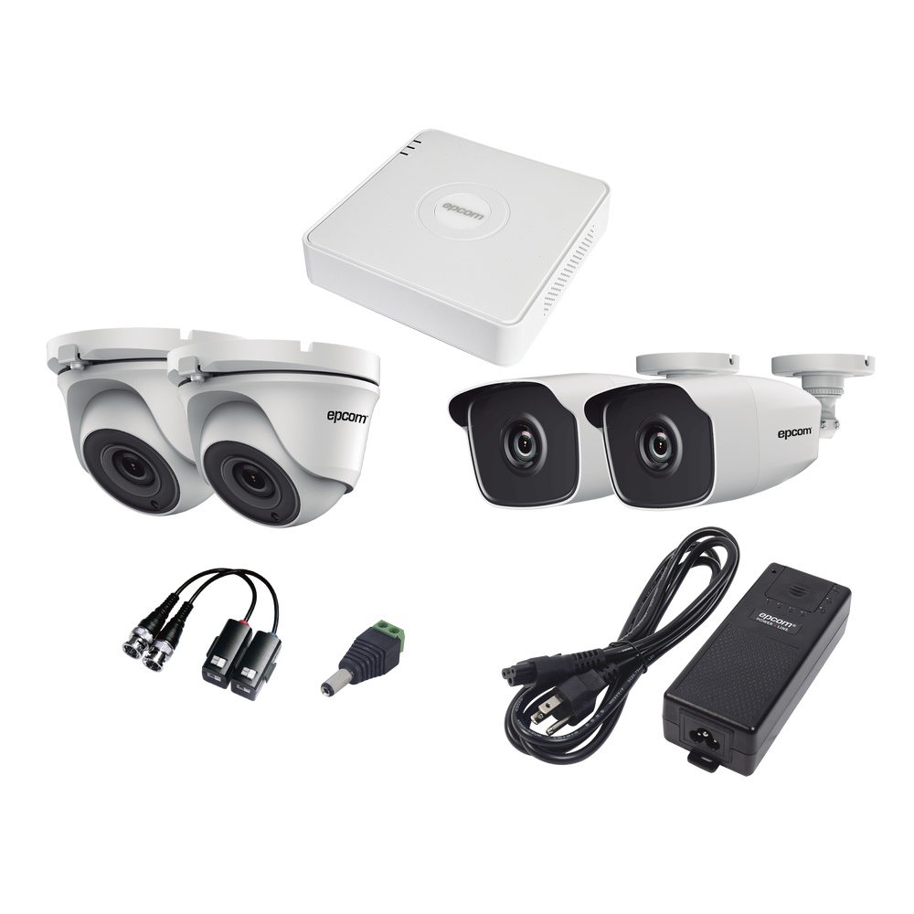 Compra Epcom Kit Vigilancia 4 Cámaras/4 Canales KESTXLT2BW/2EW ...