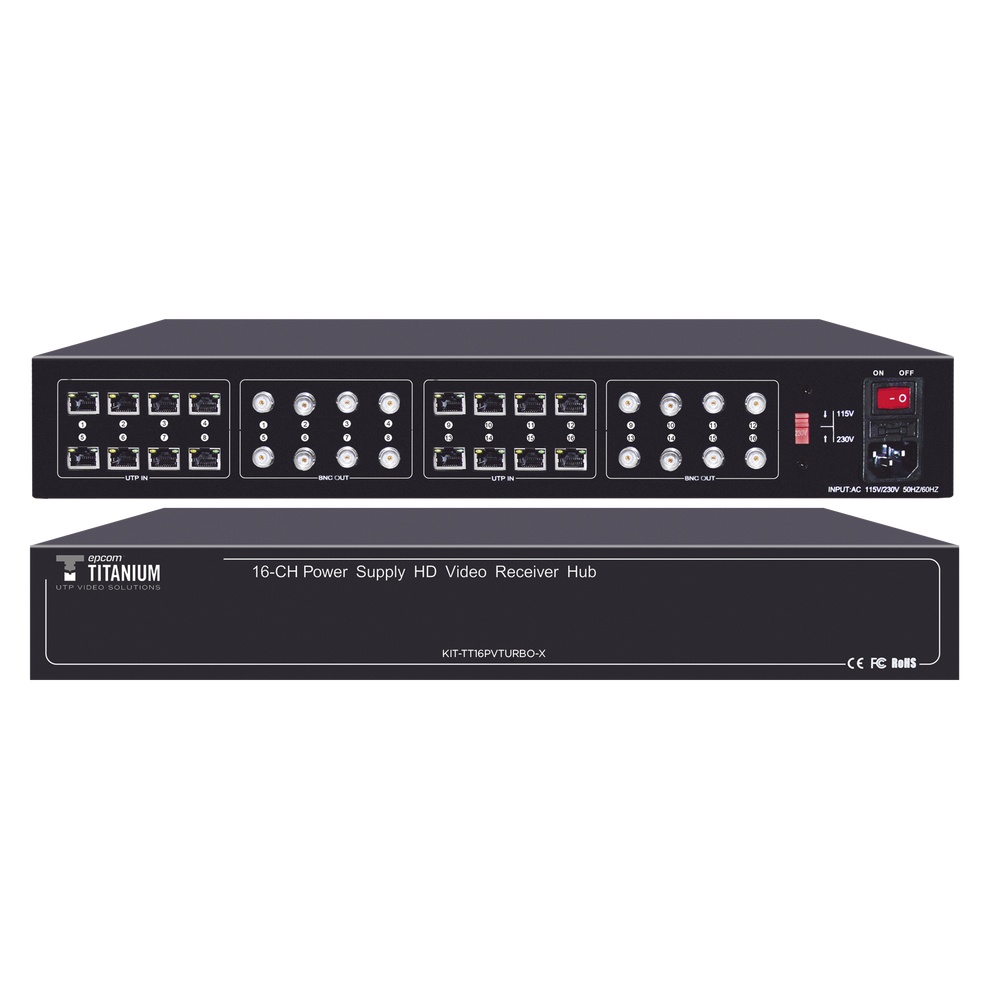 Compra Epcom Kit Premium 16 Canales Transmisión BNC 300m | Cyberpuerta.mx