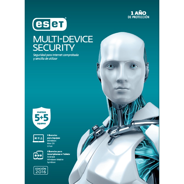 Compra Eset Multi-Device Security 2016 Español, 5 PCs + 5 Tablets ...