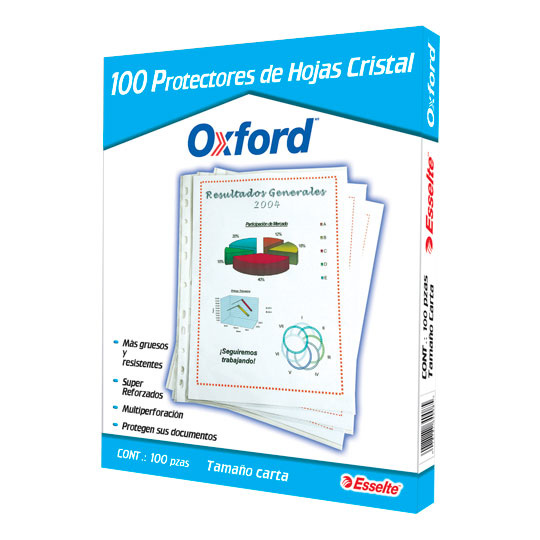 Compra Esselte Oxford Protector de Hojas 100 Piezas 21.5x28 ...