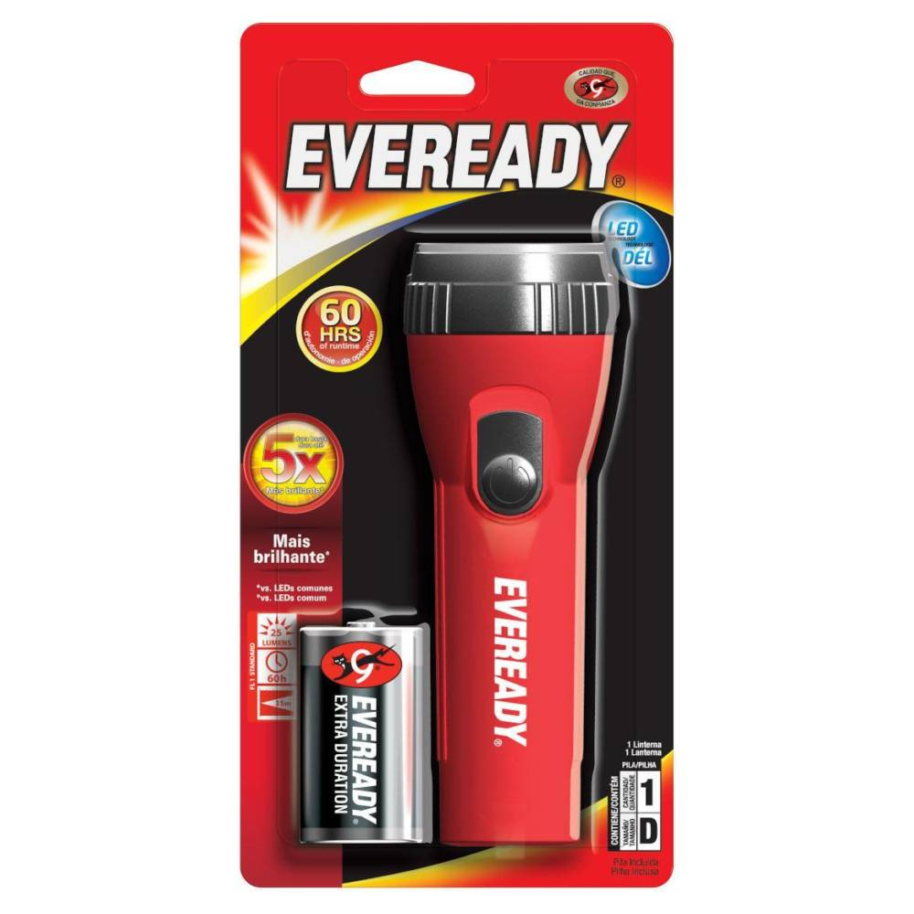 Opiniones sobre ﻿Eveready Linterna LED de Mano Oneled, 25 Lúmenes, Rojo ...