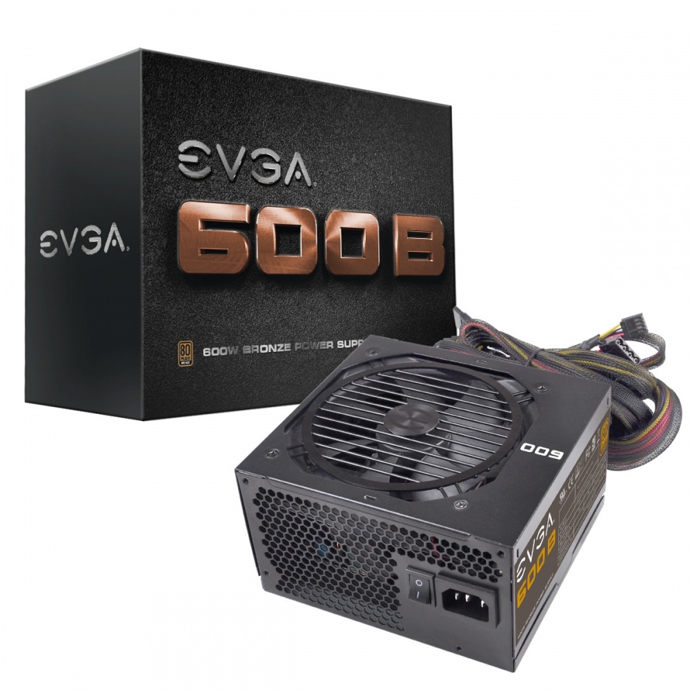Opiniones sobre Fuente de Poder EVGA 600B 80 PLUS Bronze, ATX, 120mm, 600W