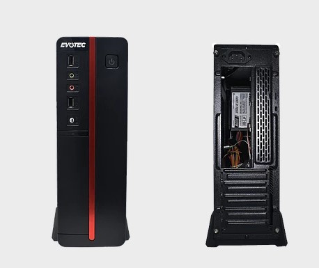 Compra Gabinete Evotec EV-1011, Mini-Tower, Fuente de 600W, EV-1011/BDL | Cyberpuerta.mx