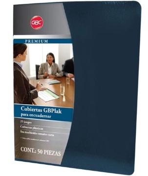 Compra GBC Cubiertas GBPlak, 50 Piezas, Tamaño Carta, Azul Obscuro ...