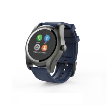 Compra Ghia Smartwatch Cygnus Touch Bluetooth Android/iOS Gris/Azul GAC ...