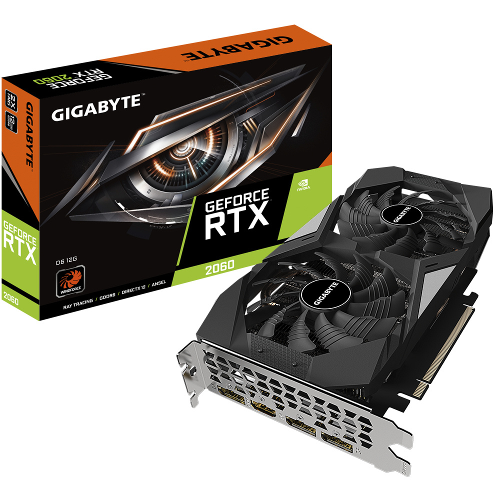 Compra Gigabyte NVIDIA GeForce RTX 2060 D6 12G, GV-N2060D6-12GD ...