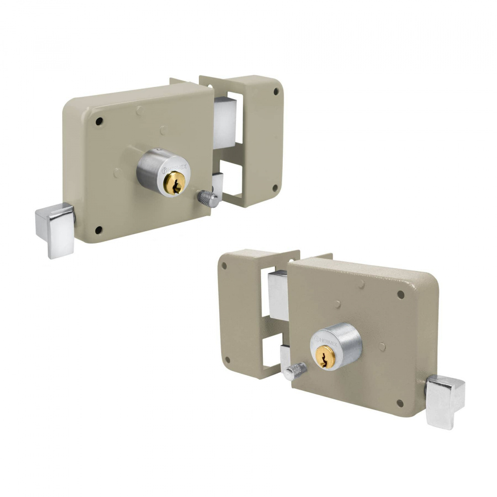 Compra Hermex Cerradura de Sobreponer CS-75DB, Derecha, 40mm, Latón ...