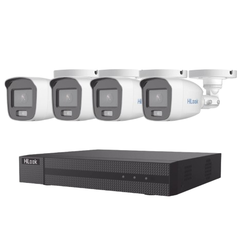 Compra HiLook Kit 4 Cámaras CCTV 4 Canales HL-24B-KIT | Cyberpuerta.mx