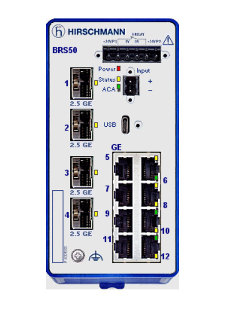 Compra Switch Hirschmann Gigabit Ethernet BRS50-00122Q2Q-TTCZ99HHSESXX ...