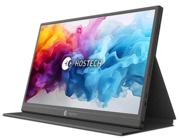 Compra Hostech LED 15.6 Monitor Portátil FHD 60Hz HDMI | Cyberpuerta.mx