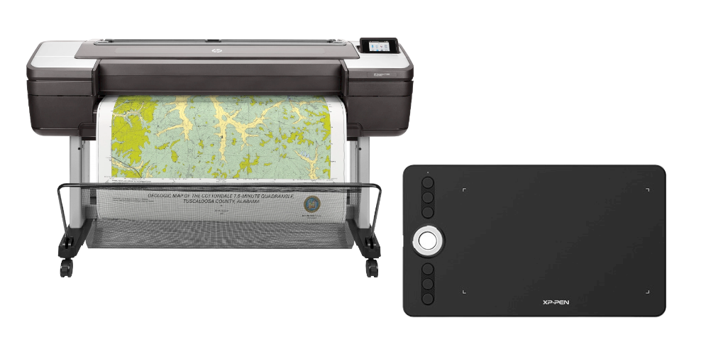 Compra Plotter HP DesignJet T1700 PostScript 44'',Tableta Deco 02 ...