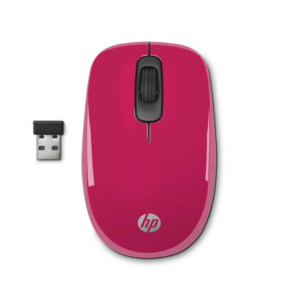 Compra Mouse HP Óptico Z3600, RF Inalámbrico, 1200DPI, Rosa, W2J36AA ...
