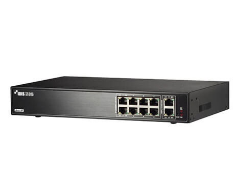 Compra Switch IDIS Gigabit Ethernet 8 Puertos + 2 SFP DH-2010P ...