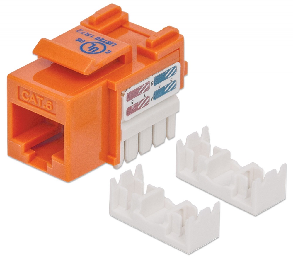 Compra Intellinet Jack de Red Cat6 UTP, RJ-45, Naranja 210775 ...