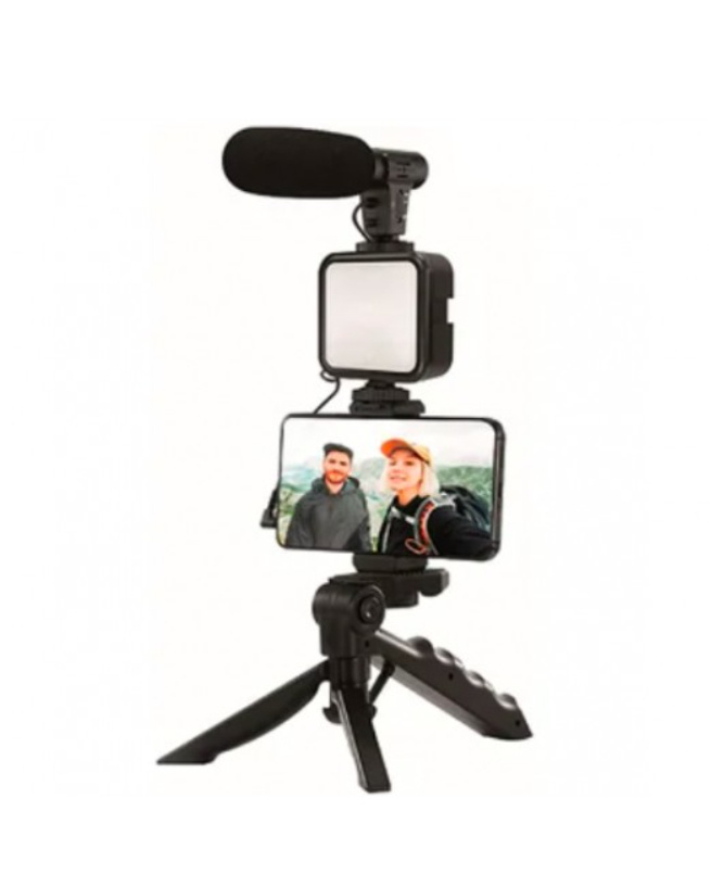 Compra Kapton Kit Micrófono 3 en 1 Para Vloggers Alámbrico, Negro, SPV ...