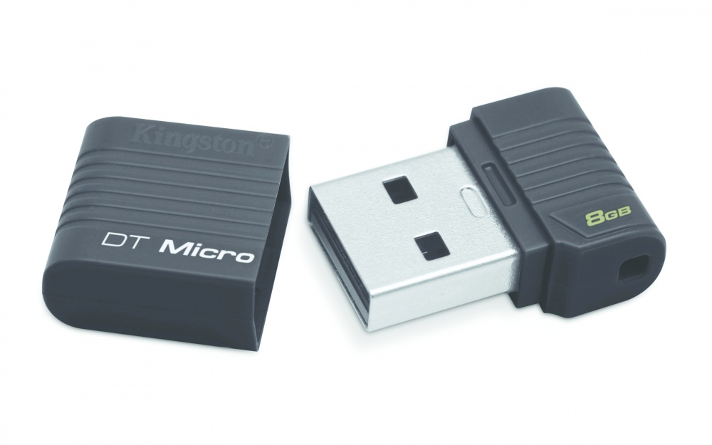 Compra Memoria USB Kingston DataTraveler Micro 8GB USB 2.0 Negro DTMCK ...